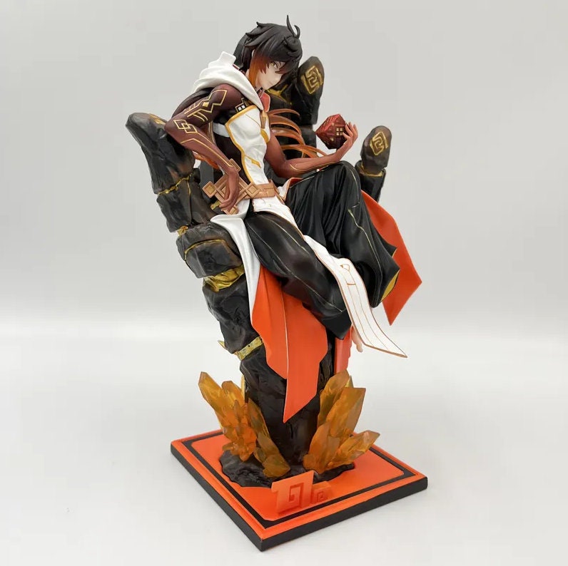 Genshin Impact Zhongli Anime Figure Collectible Gift Figurine - Etsy UK