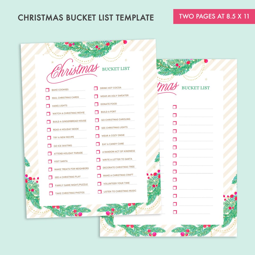 Christmas Gift List Printable Template Editable Holiday Gift - Etsy