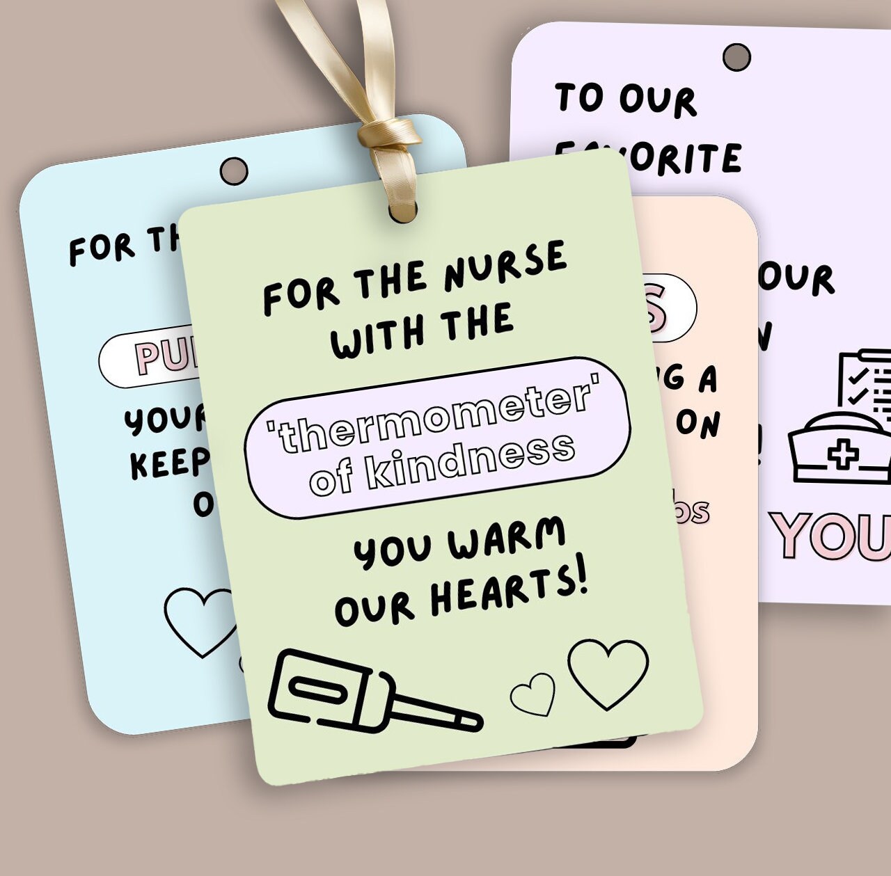 Nurse Gift Tag, Nurse Appreciation, Nurse Week Gift, Nursing School ...