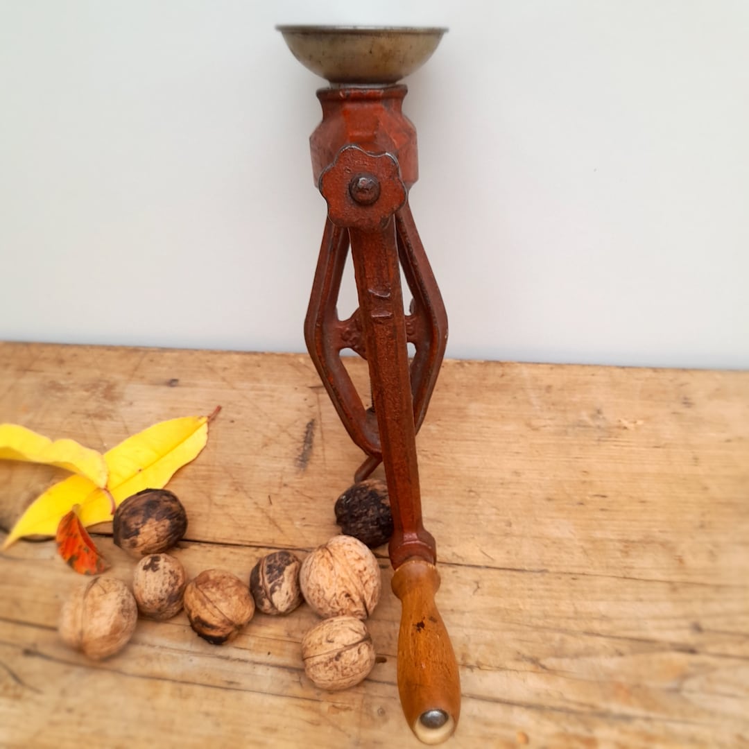 Rare Antique Cast Iron Poppy Seed Mill, Poppy Seed Grinder, Antique ...