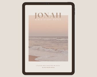 Jonah Bible Study Guide: Old Testament Visual Summary (PDF) - Etsy