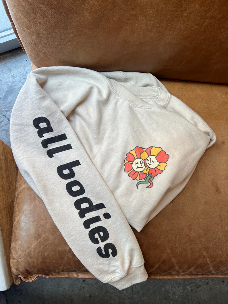 Body Positive Apparel Body Image Sweatshirt for ED Recovery All Bodies ...