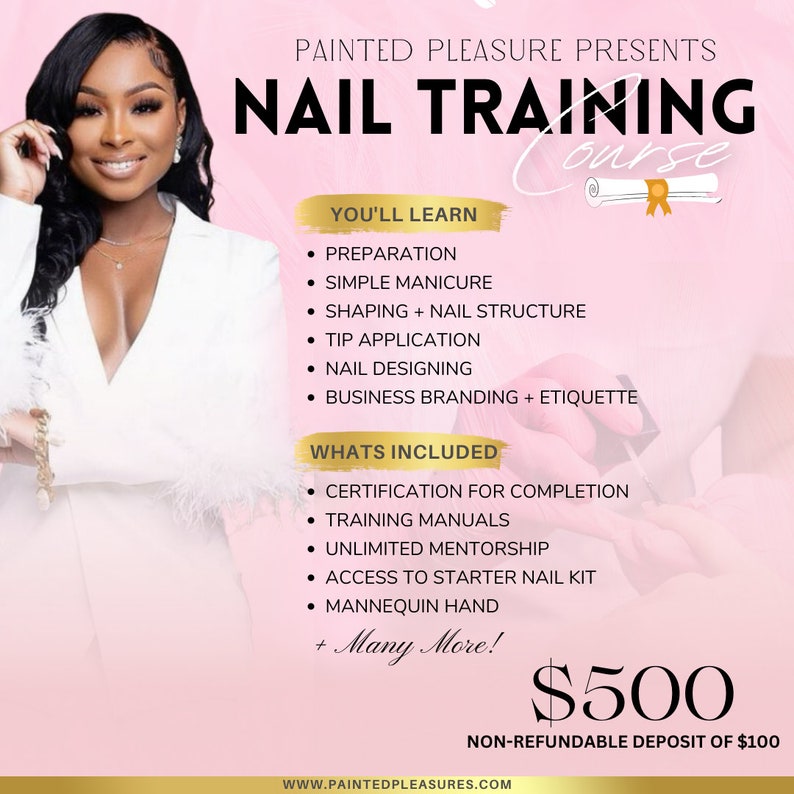 Nail Training Flyer - Social Media Flyer - DIY Nail Class Flyer Canva ...