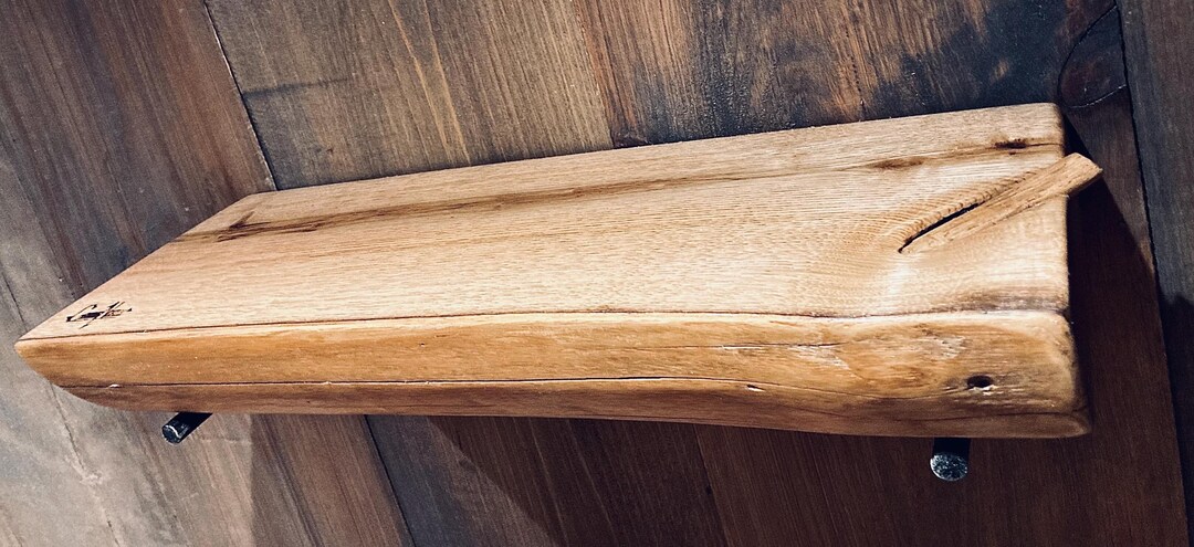 Decorative Live Edge American Chestnut Barn Beam Mantle: Reclaimed ...