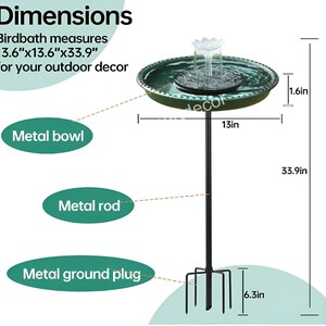 Outdoor Bird Bath With Stake Modern Bird Bath Hanging Bird Bath Garden ...