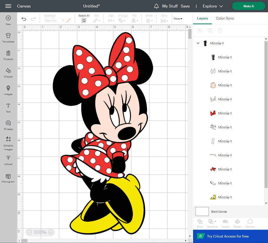 Minnie Mouse SVG PNG PDF Vector Digital File Download - Etsy