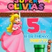 Princess Peach Birthday Door Banner Welcome Sign Easy Editable Instant ...