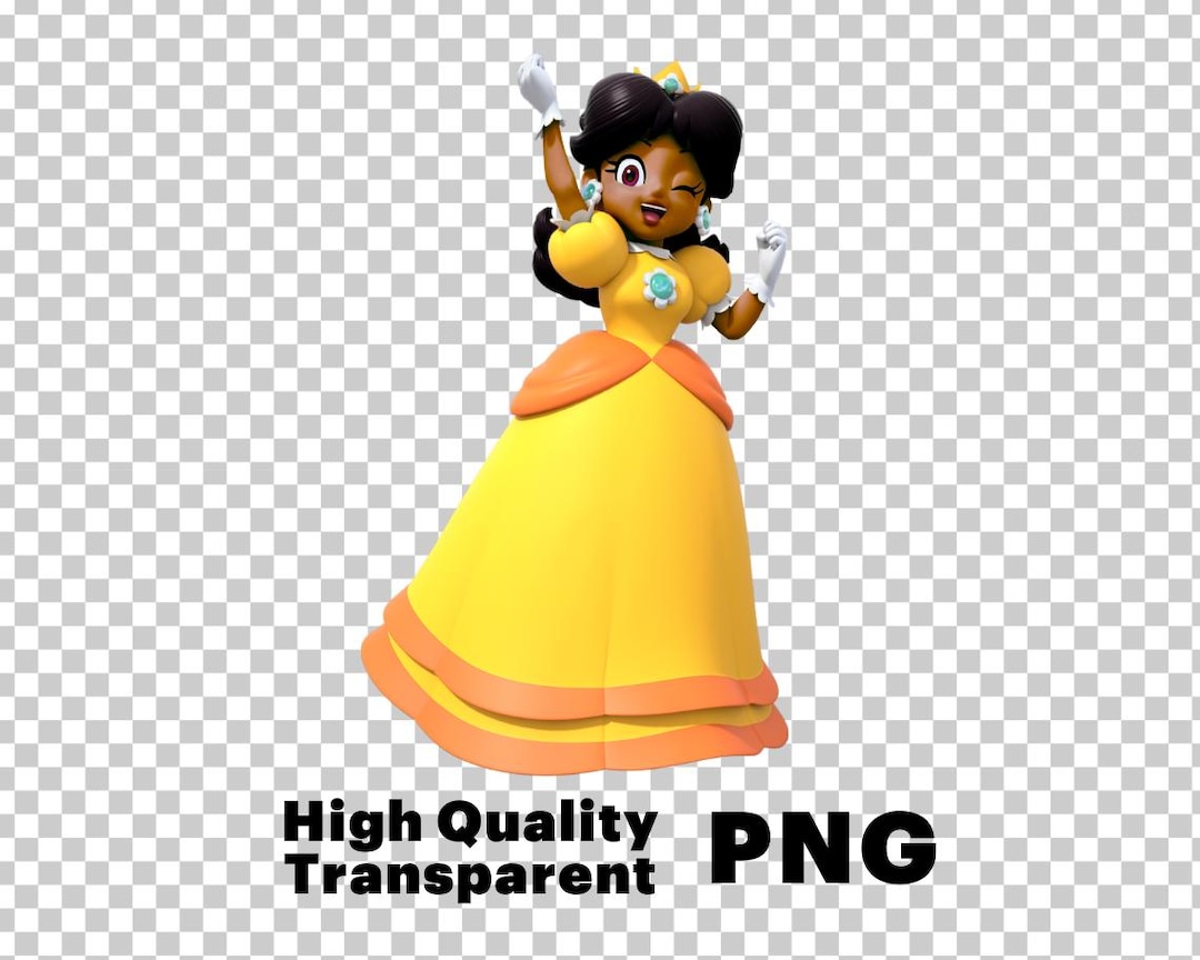 Princess Daisy PNG, High Quality Transparent Image, African American ...