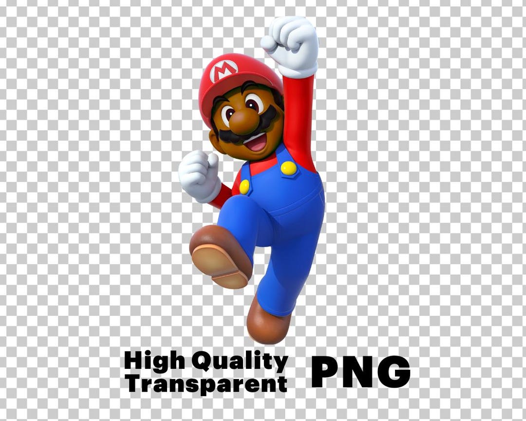 Mario PNG, High Quality Transparent Image, African American Mario ...