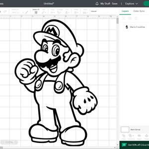 Super Mario, SVG, PNG, PDF, Vector, Digital File, Instant Download ...