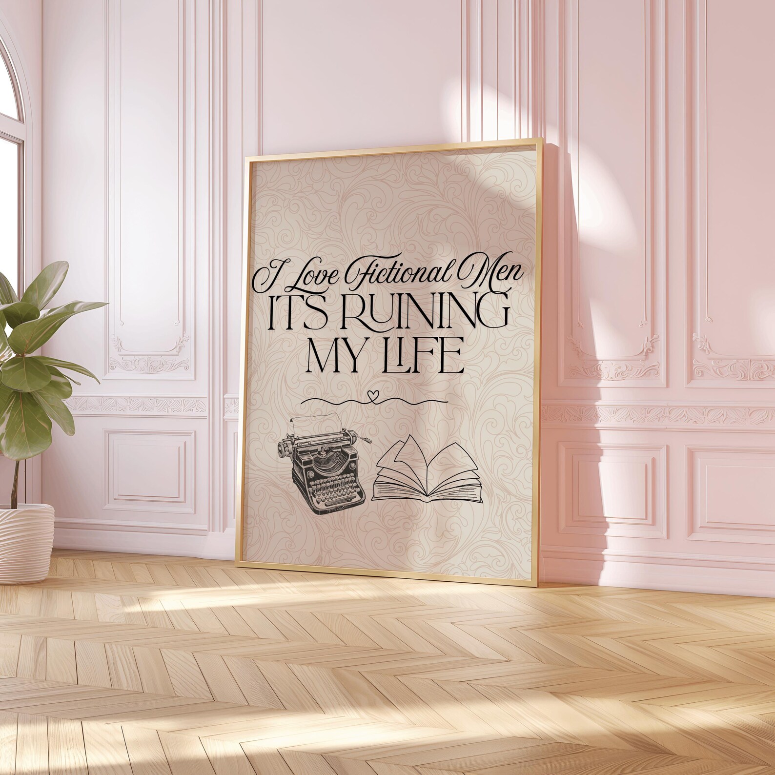 I Love Fictional Men Its Ruining My Life Art Print | Book Boyfriend ...