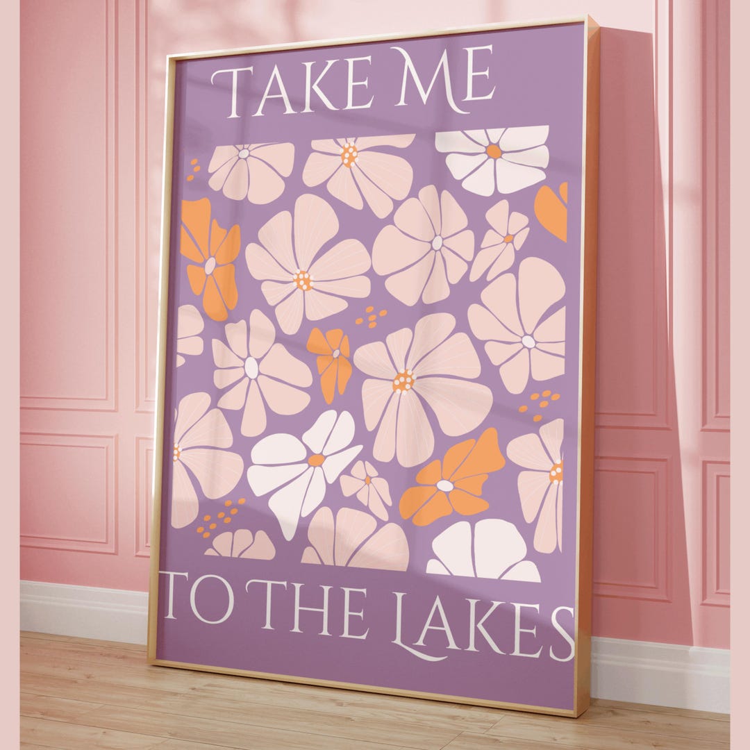 The Lakes Art Print, Folklore Print, Aesthetic Print, Folklore Wall Art ...