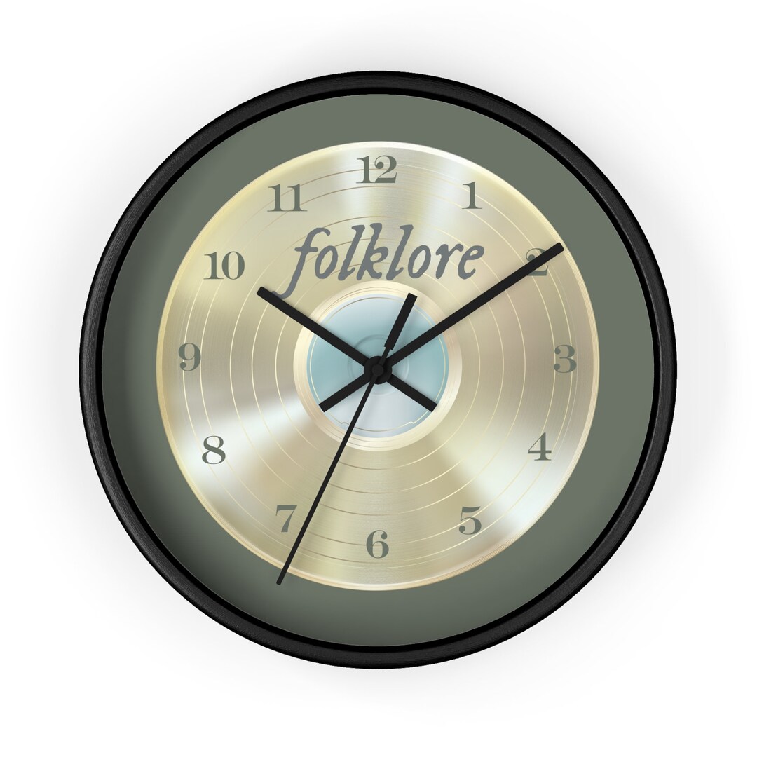 Folklore Wall Clock Taylor Swift Wall Clock Folklore Wall Decor Taylor ...