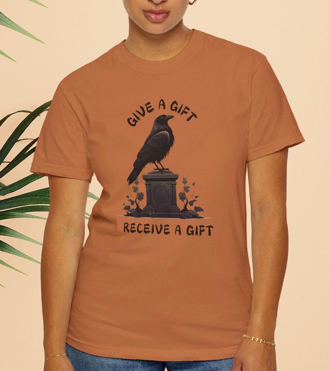 Black Crow Give a Gift Receive a Gift, Vintage Gothic Black Crow, Gift ...