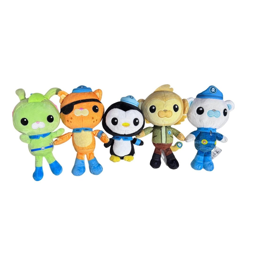 Octonauts Plush Toys Barnacles Kwazii Peso Shellington Tunip Set 5 ...