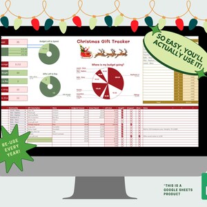 Christmas Budget Tracker, Christmas Gift Tracker - Simple & Easy - Etsy