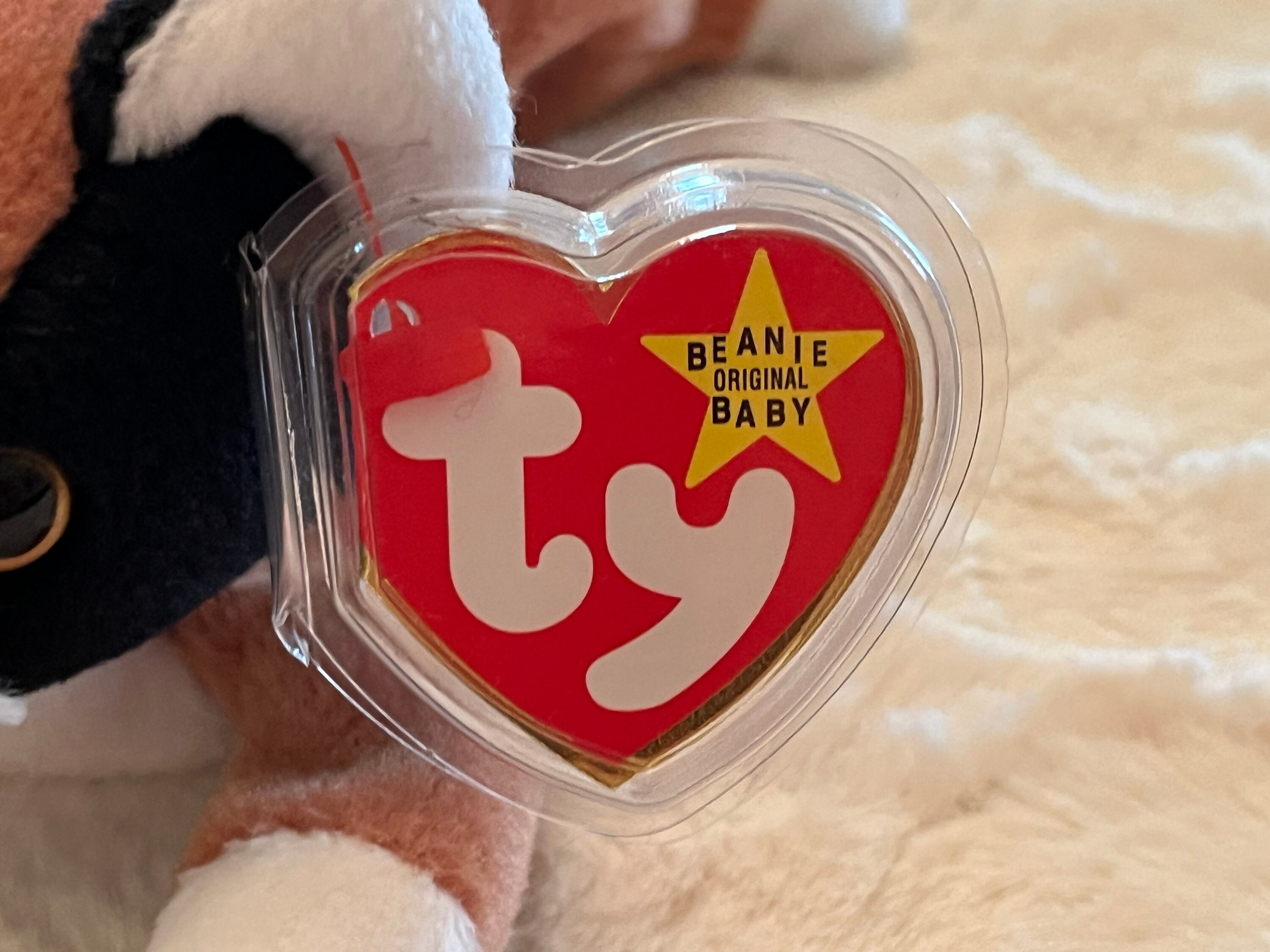 Ty chip the Calico Cat Beanie Baby Retired 1999 MWMT Investment Quality ...