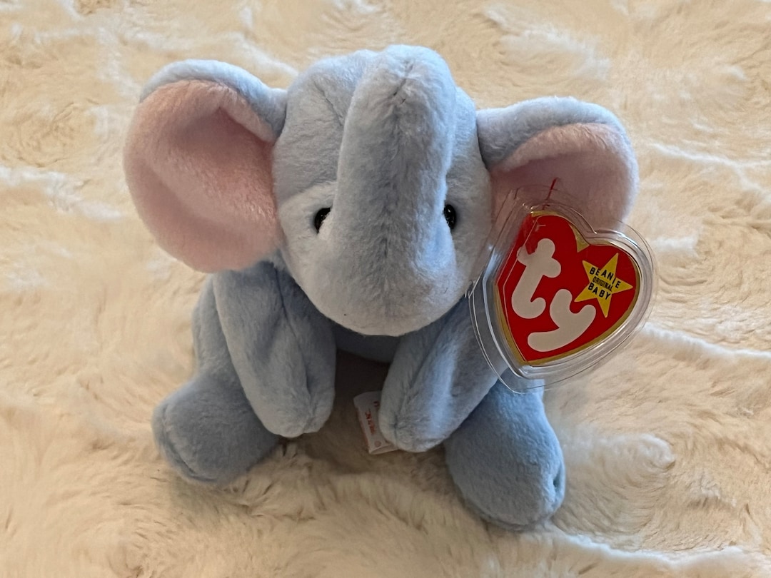 RARE Ty peanut the Elephant Beanie Baby 2nd - Etsy