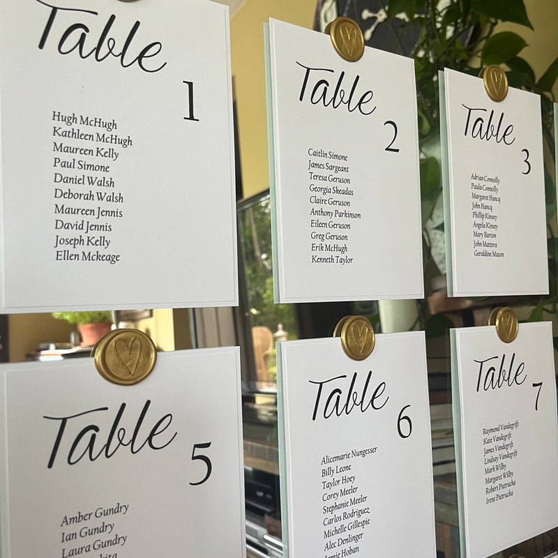 Mirror Seating Chart - Etsy