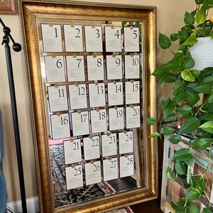 Custom Printed Seating Chart - Etsy