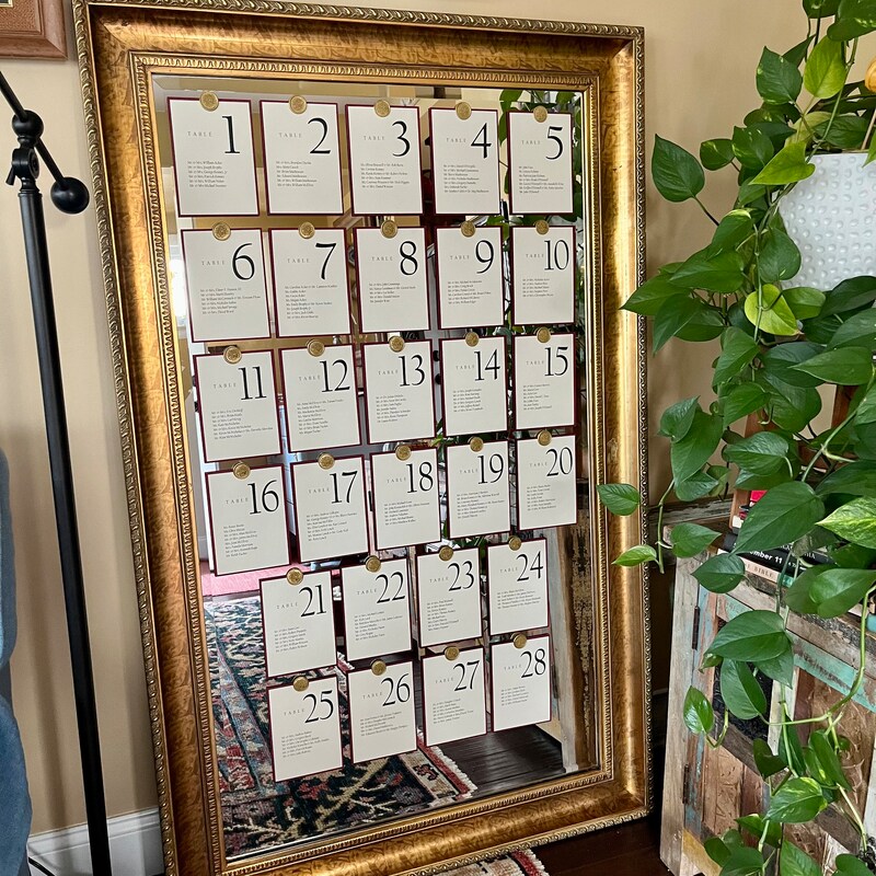 Mirror Seating Chart - Etsy