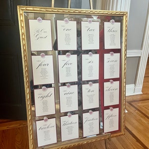 Custom Printed Seating Chart - Etsy