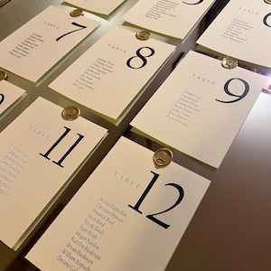 Custom Printed Seating Chart - Etsy