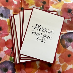 Custom Printed Seating Chart - Etsy