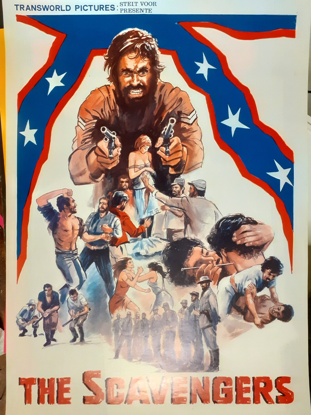 Vintage Cinema Poster Spaghetti Western 70s, Old Stock - Etsy