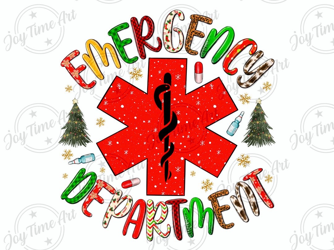 Christmas Emergency Department PNG Custom Emergency Nurse - Etsy