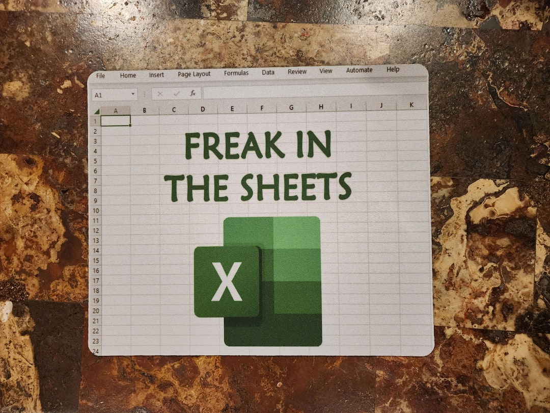 MS Excel Freak in the Sheets Mousepad Home Office Computer - Etsy
