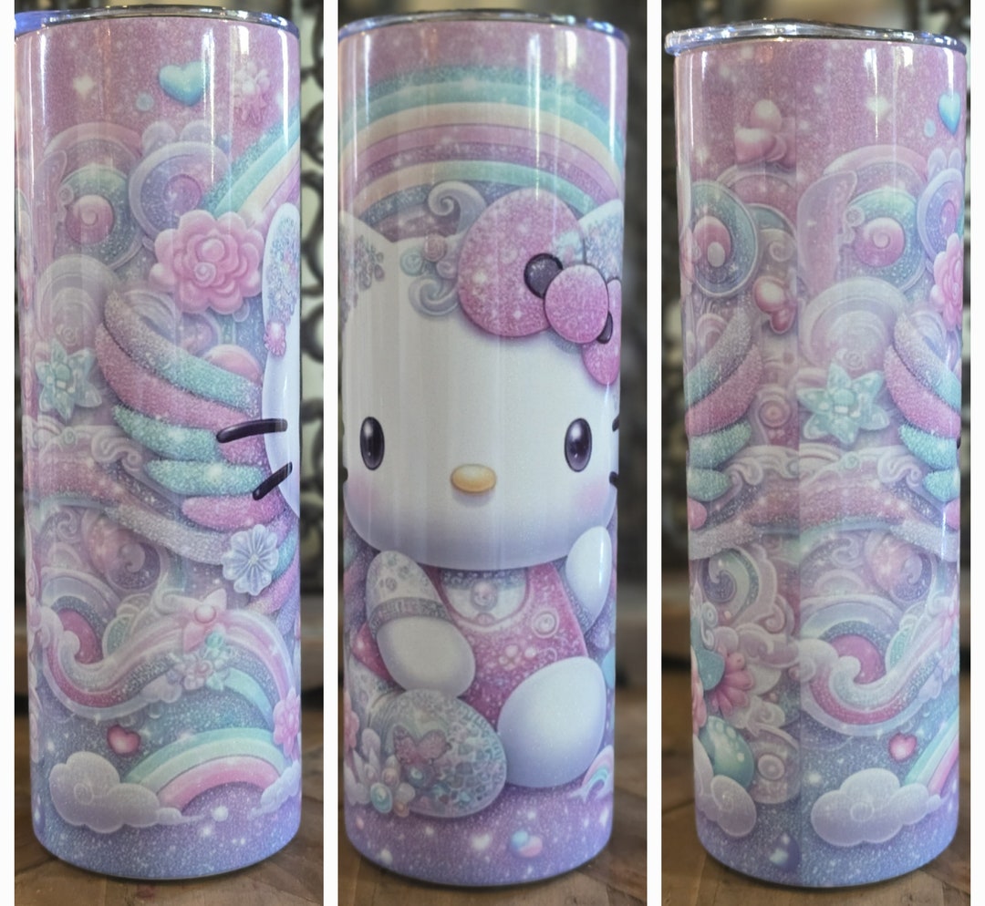 Hello Kitty 20 Oz Tumbler Plain or Glitter - Etsy