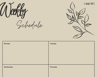 Weekly Planner, Digital & Printable, Organization, Priorities, - Etsy