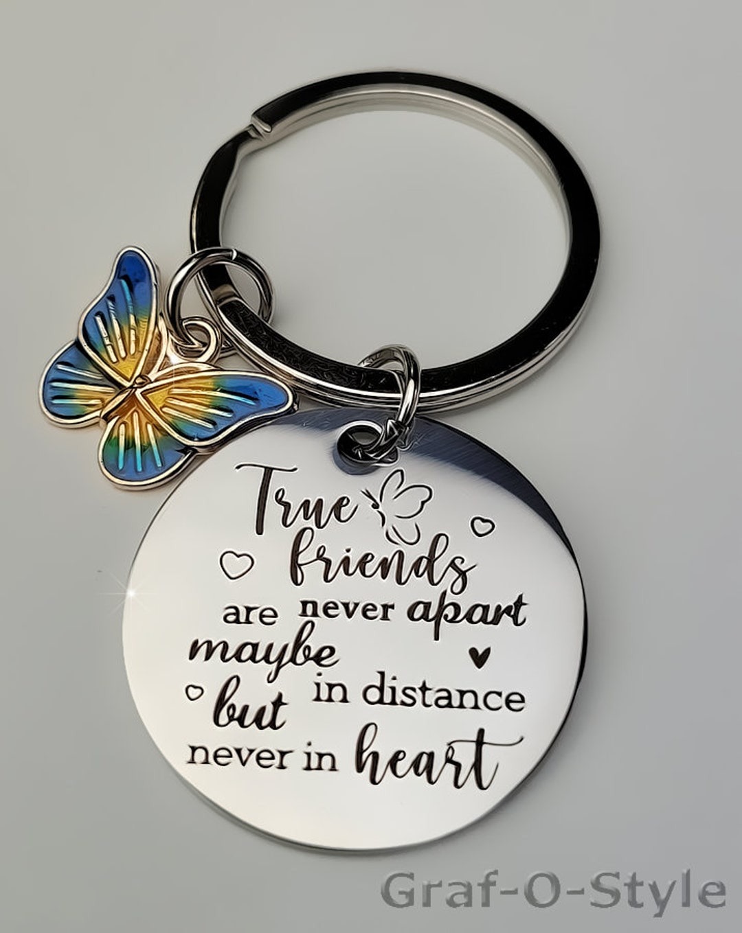 Friendship Key Ring / Friendship Key Ring - Etsy