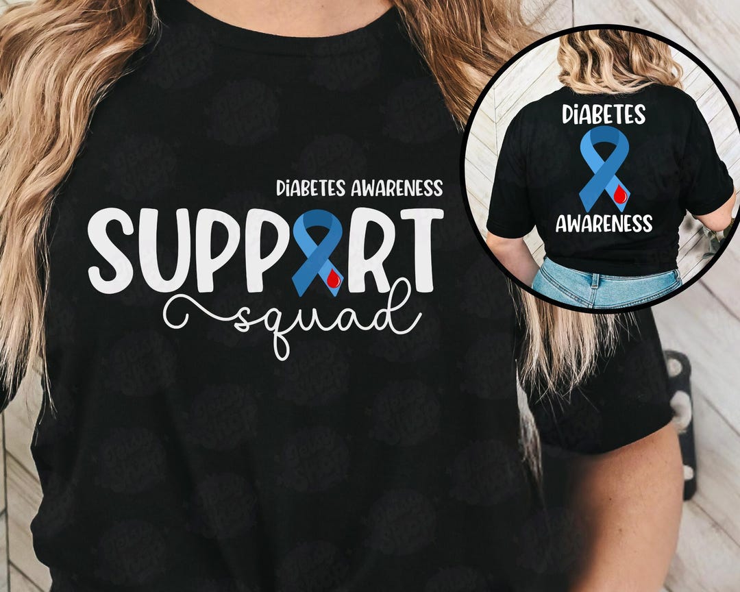 Diabetes Support Squad Shirt, Diabetes Awareness Shirt, Diabetes Type 1 ...