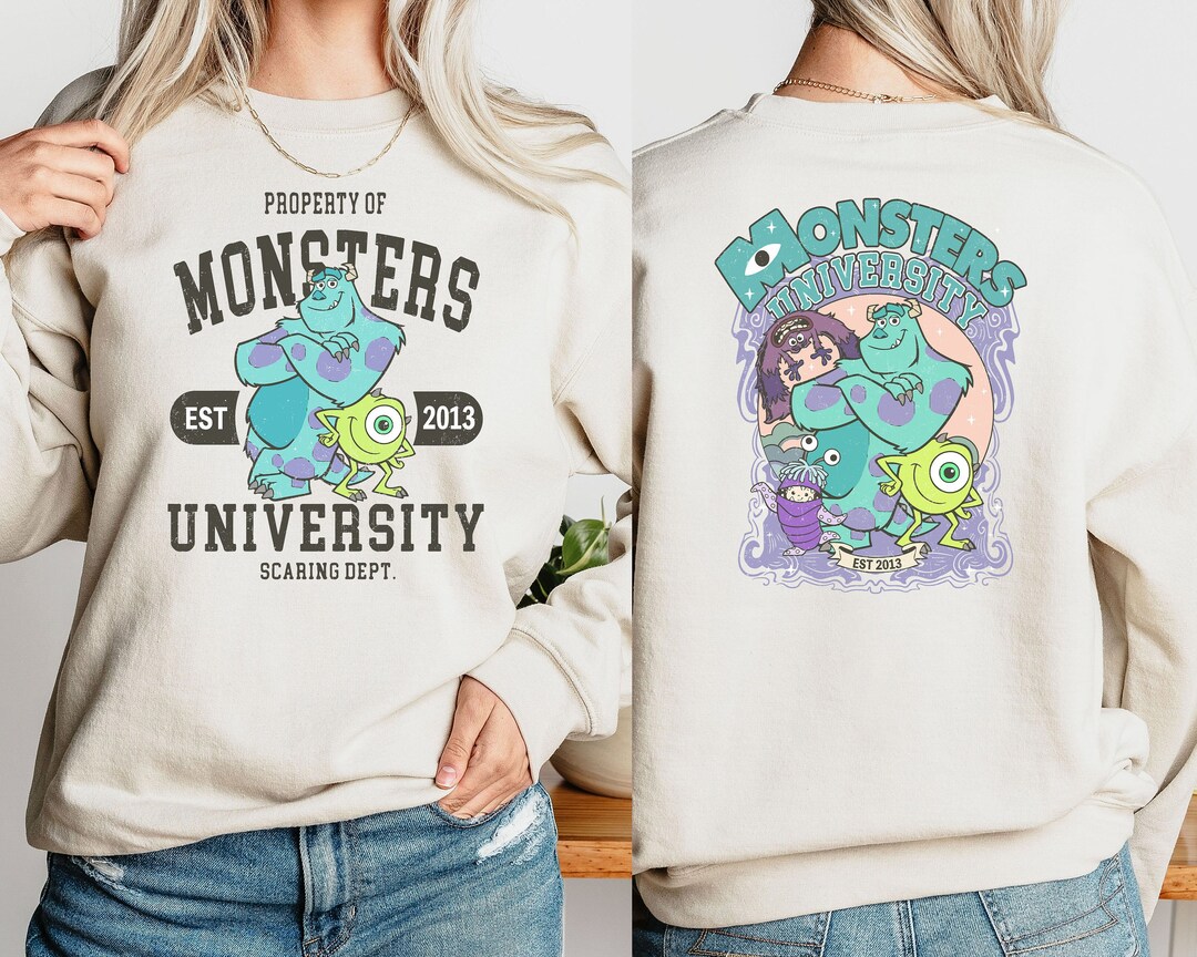Disney Monsters University Characters Sweat,mike and Sully Shirt ...