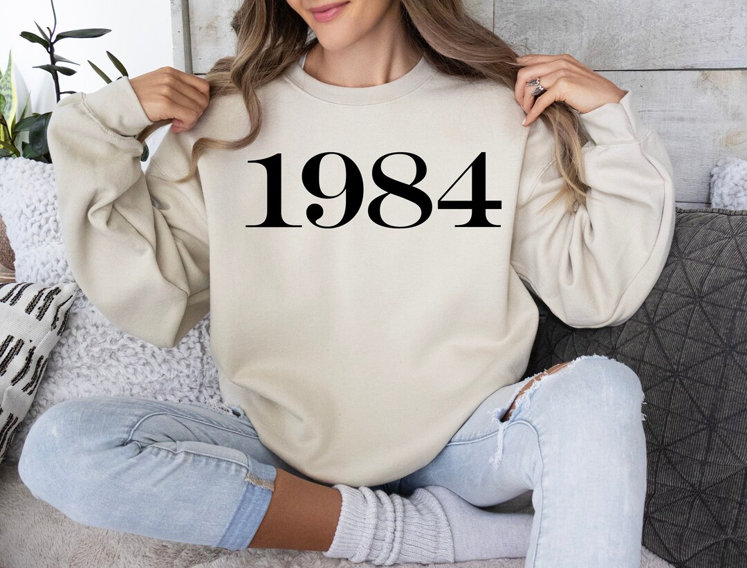 1984 Birth Year Number Sweatshirt Custom Birthday Sweatshirt - Etsy
