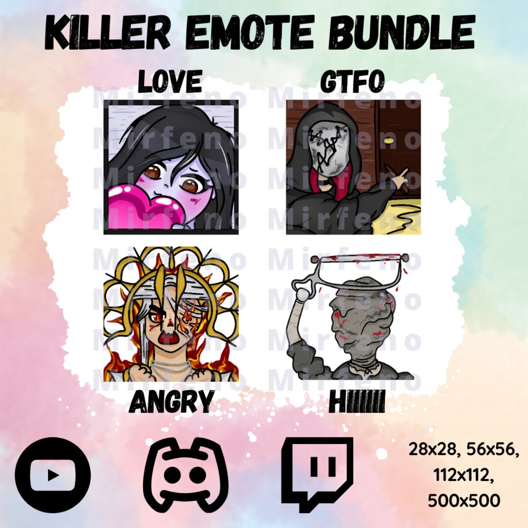 Dbd Killer Emote Bundle - Etsy