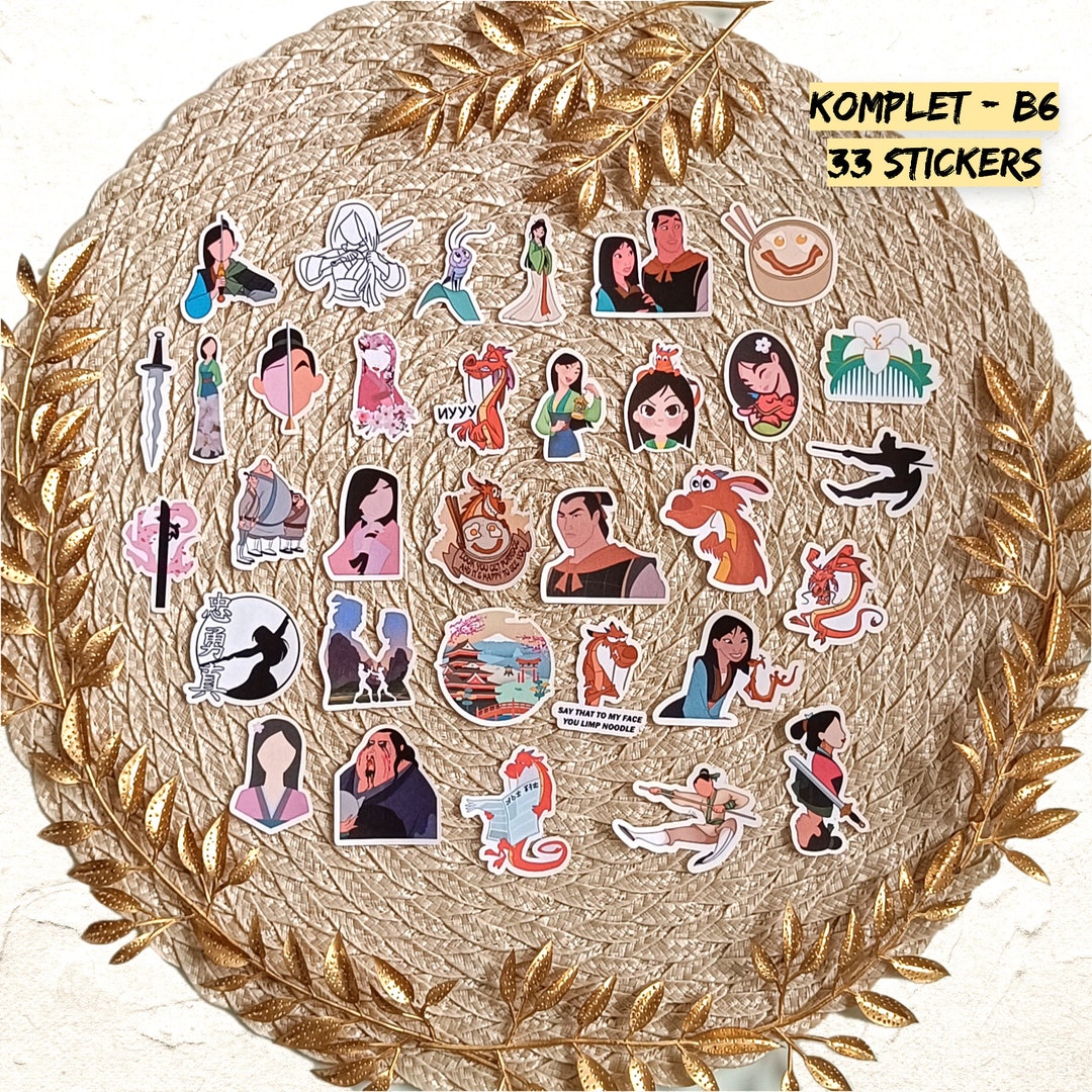 Mulan Mushu Li Shang Disney Pack 98 STICKERS 0 PINS - Etsy