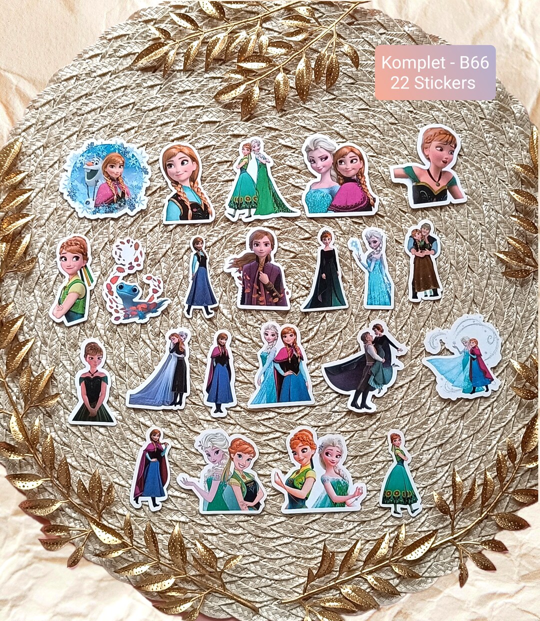 Frozen, Disney Pack, Olaf, Anna, Elsa, Swen, Arendalle 157 STICKERS ...