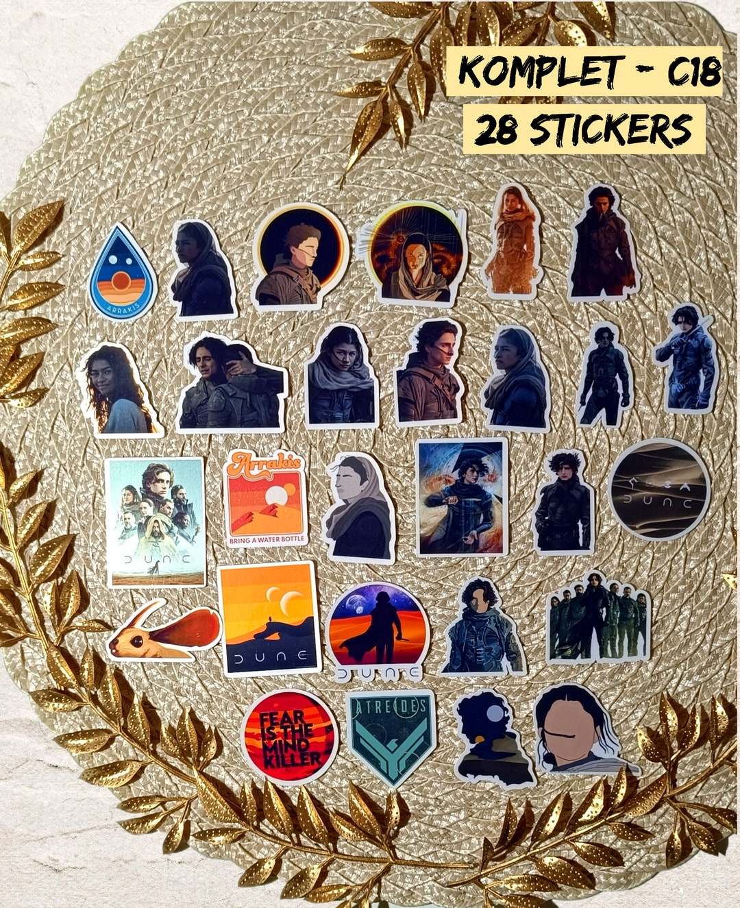Dune, Paul Atreides, Chani, Arrakis, Muad'dib, 28 STICKERS - Etsy