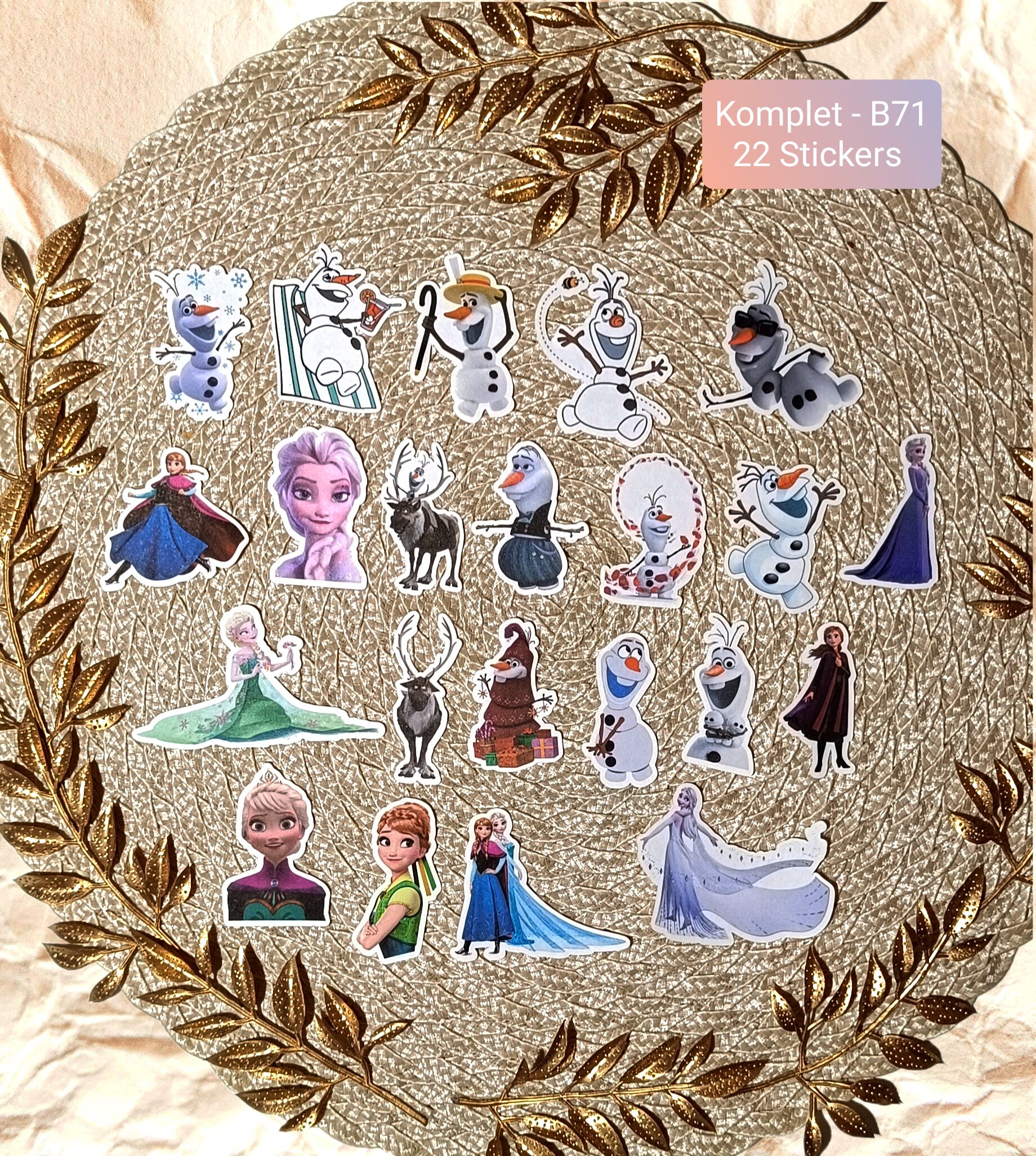 Frozen, Disney Pack, Olaf, Anna, Elsa, Swen, Arendalle 157 STICKERS ...