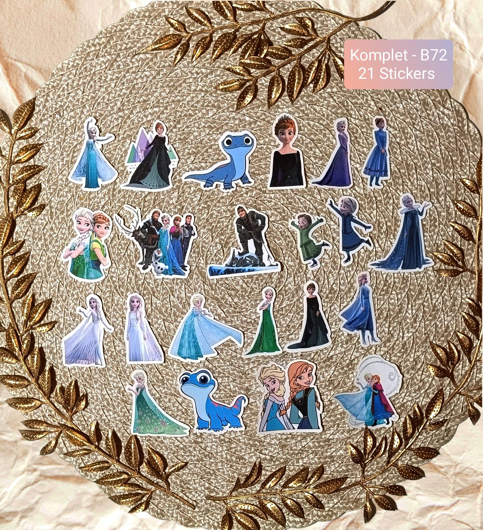 Frozen, Disney Pack, Olaf, Anna, Elsa, Swen, Arendalle 157 STICKERS ...