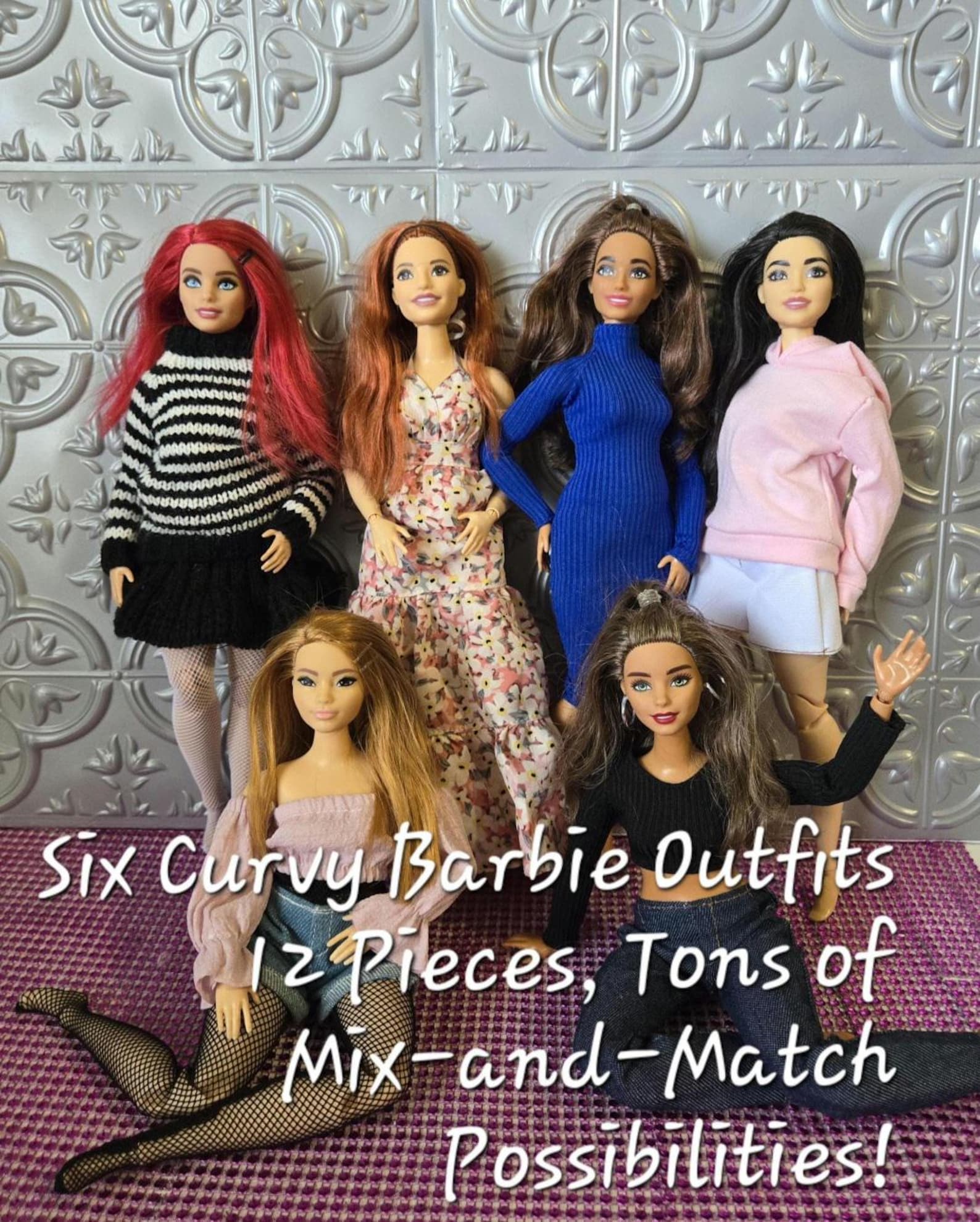 Curvy Girl Fashion Doll, Realistic Clothes for Made-to-move Hybrids ...