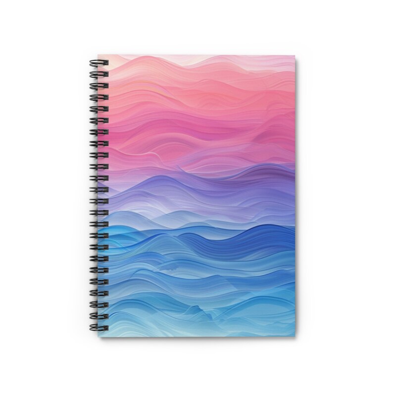 Springtime Ombre Spiral Notebook, Cute Design, Lined Pages Notebook ...