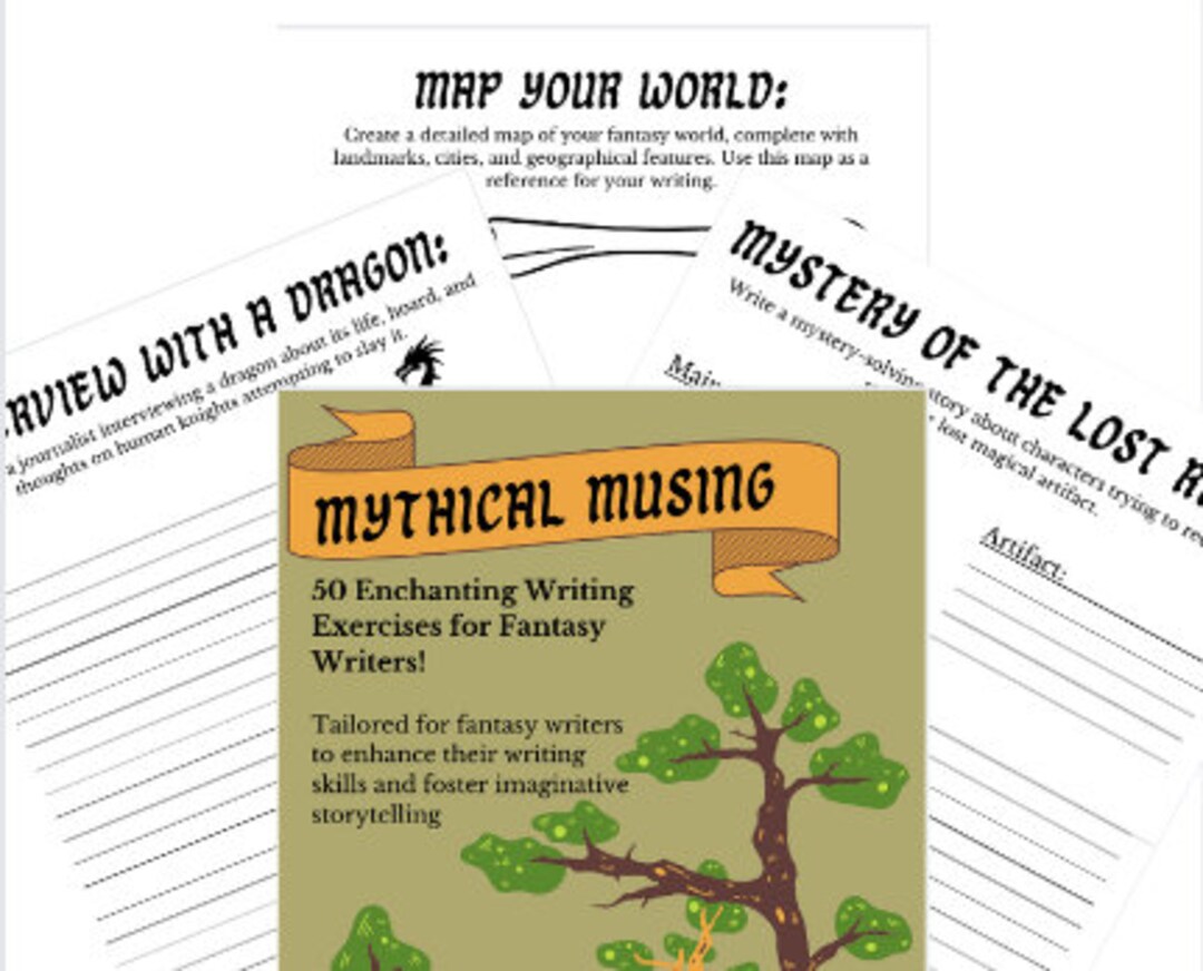 Mythical Musings: Writing Exercises and Prompts for Fantasy Writers - Etsy