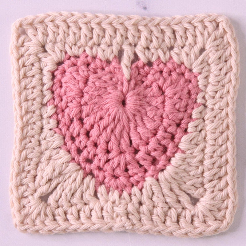 Heart Granny Square Pattern - Etsy