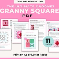 Solid Granny Square Pattern, No Gaps Granny Square, Granny Square ...