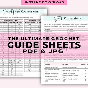 Crochet Reference Sheets, Crochet Cheat Sheets, Crochet Guide, Tags ...