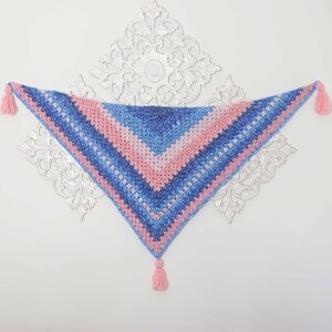Triangle Crochet Scarf Pattern, Easy Wrap Scarf Crochet Pattern ...